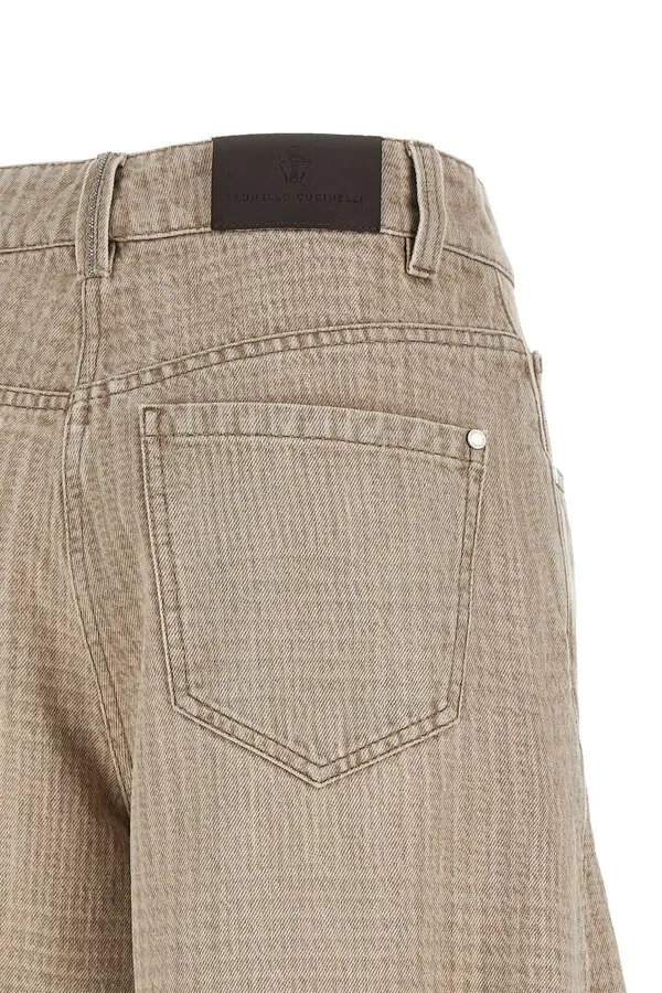 Brunello Cucinelli Monile-detail Wide Barrel Jeans
