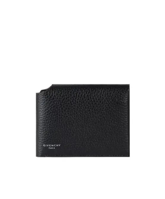 Givenchy Folded Leather Wallet - Black