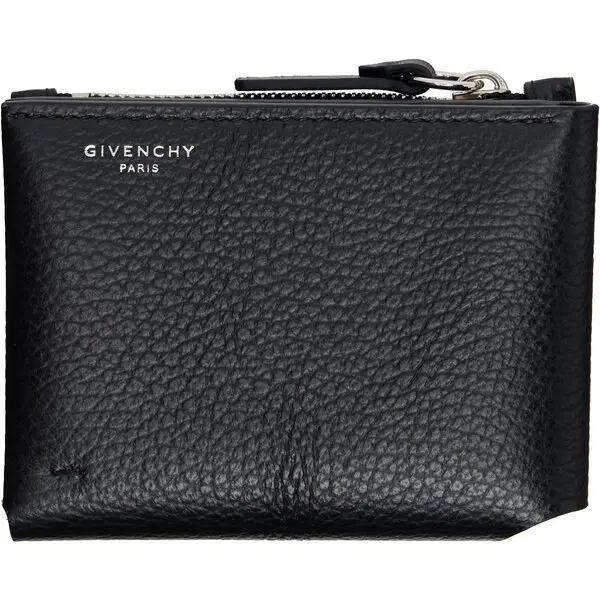 Givenchy Fold Wallet In Grained Leather