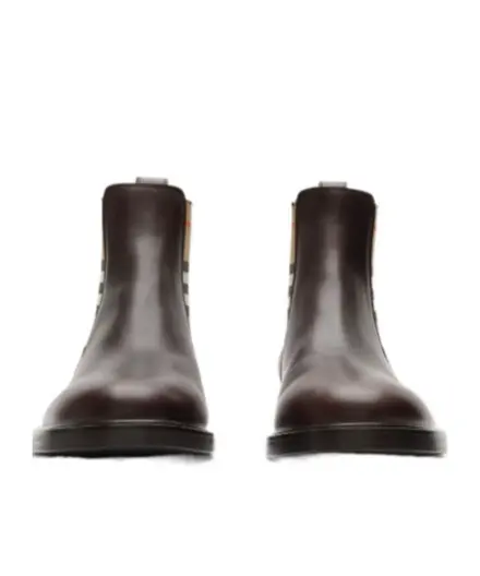 Burberry Leather Pembroke Boots