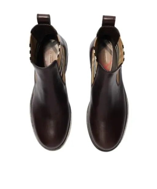 Burberry Leather Pembroke Boots