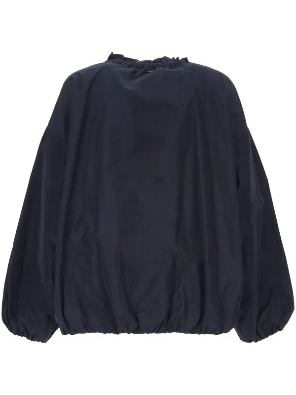 Max Mara Drawstring Neck Elasticated Hem Jacket - Ultramarine