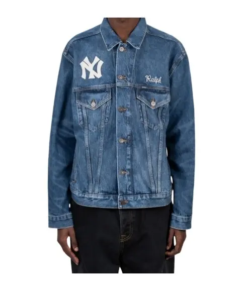 Polo Ralph Lauren New York Yankees Heritage Logo-patch Jacket - Blue