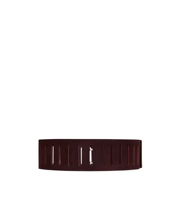 Alaïa Rectangular Large Belt In Nubuck