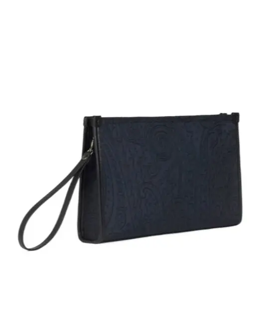 Etro Large Nylon Jacquard Pouch