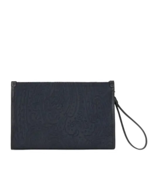 Etro Large Nylon Jacquard Pouch