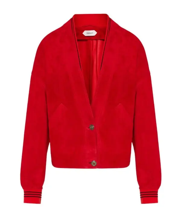 Versace Long-sleeved Casual Jacket - Red
