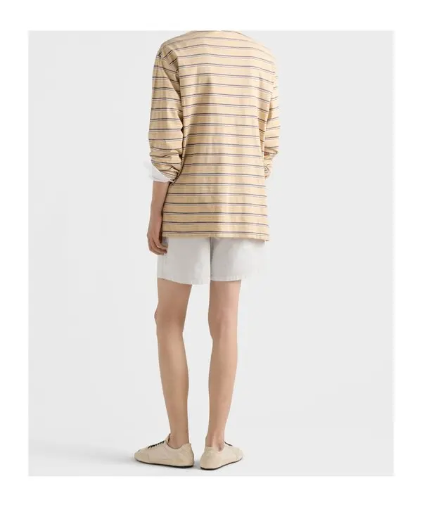 Prada Striped Cotton Piqué Polo Shirt