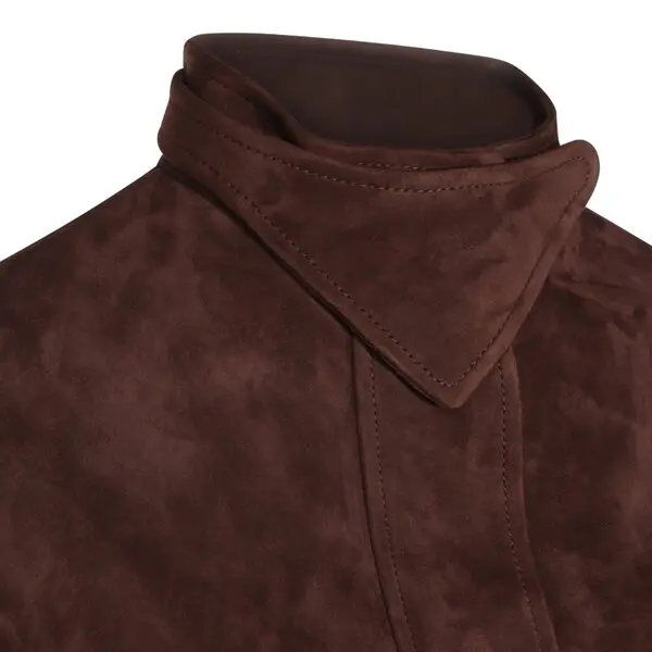 Alaïa Peplum Hem Jacket - Chocolate-colored