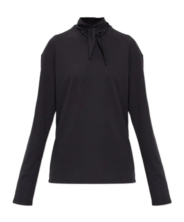 LEMAIRE Tie-neck T-shirt