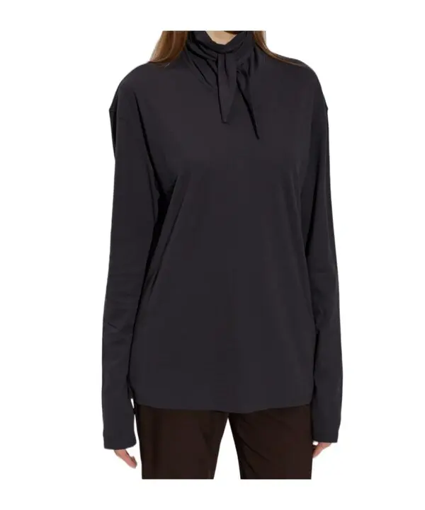 LEMAIRE Tie-neck T-shirt