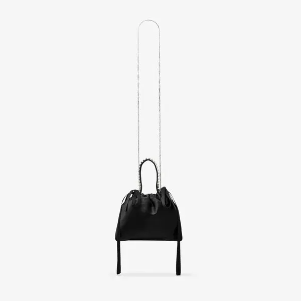 JIMMY CHOO Crystal-detail Drawstring Bucket Bag