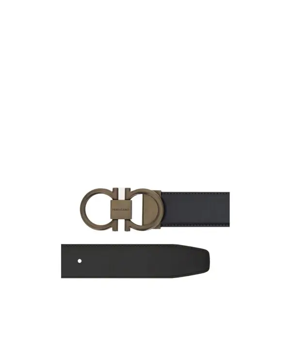 FERRAGAMO Reversible And Adjustable Gancini Belt
