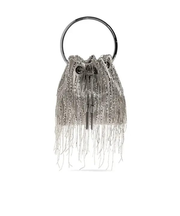 JIMMY CHOO Tassel Handbag - Silver