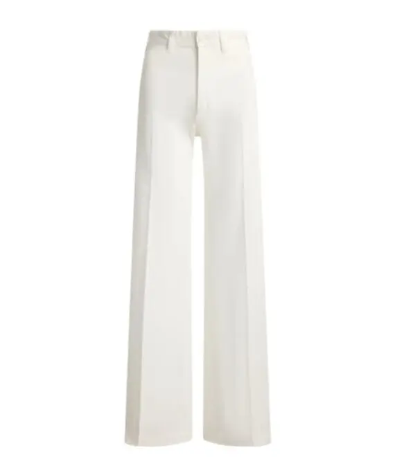 Polo Ralph Lauren High-rise Flared Trousers - White