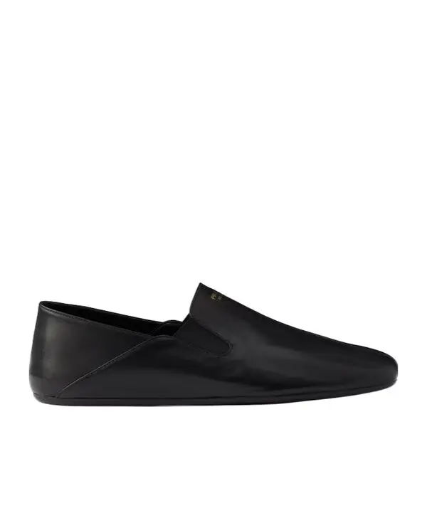 Prada Leather Loafers - Black