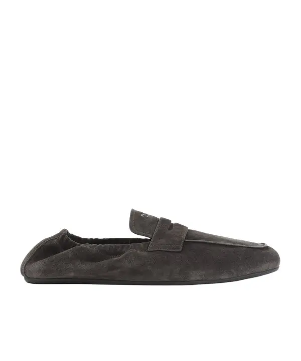 Prada Letter Loafers - Brown