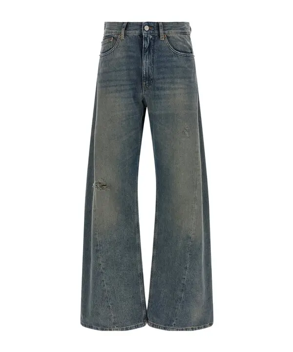 MAISON MARGIELA Distressed Wide Leg Jeans