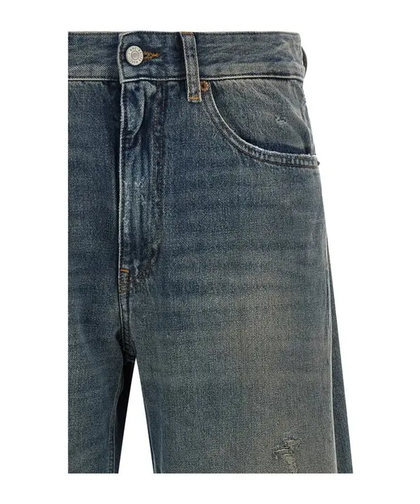 MAISON MARGIELA Distressed Wide Leg Jeans