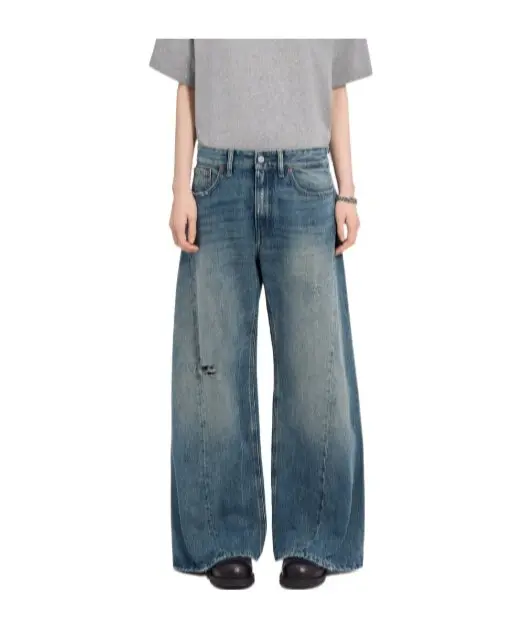 MAISON MARGIELA Distressed Wide Leg Jeans