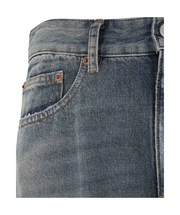 MAISON MARGIELA Distressed Wide Leg Jeans
