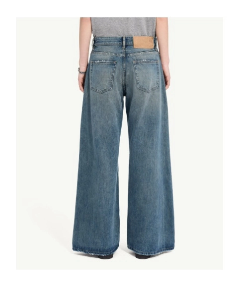 MAISON MARGIELA Distressed Wide Leg Jeans