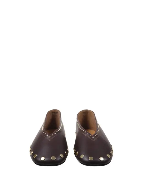GANNI Jenny Ballerina In Brown