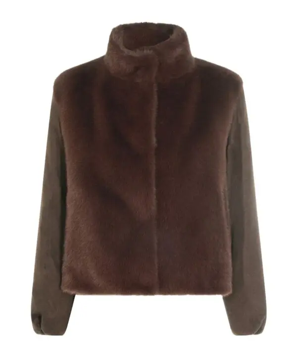 Herno Faux Fur Panel Jacket