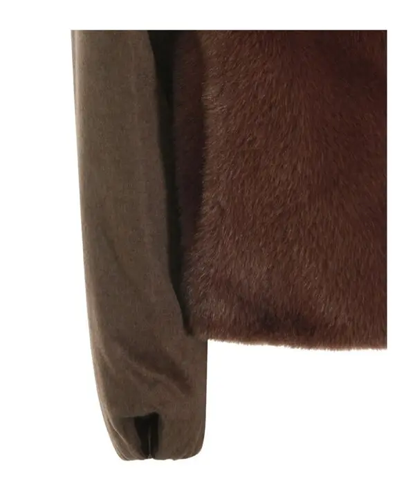 Herno Faux Fur Panel Jacket