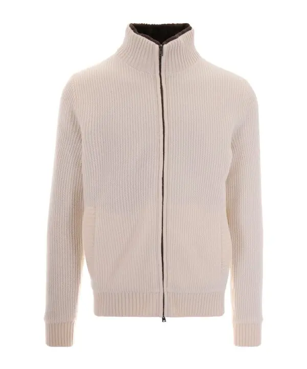 Herno Long-sleeved Zip-up Cardigan