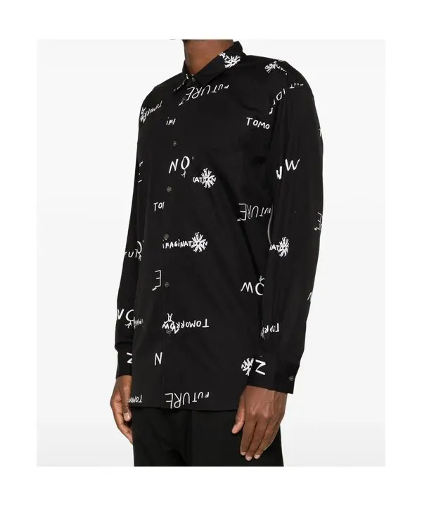 Comme Des Garçons Text-print Shirt