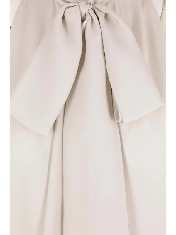 TOM FORD Halter Neck Sleeveless Top With Bow Detail - White