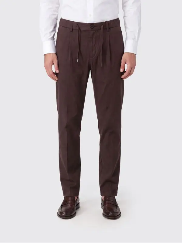 Herno Straight Leg Trousers - Dark Brown