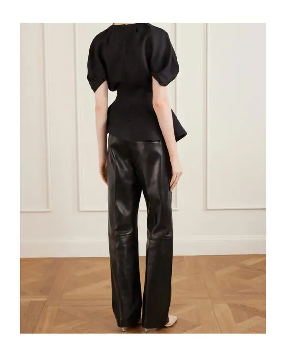Khaite Rumi Shirt With Asymmetrical Hem - Black