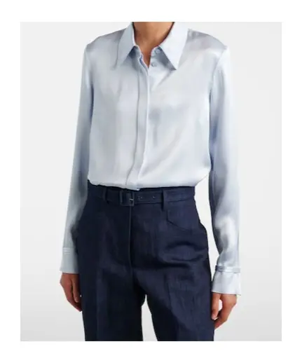 Gabriela Hearst Silk Satin Shirt - White