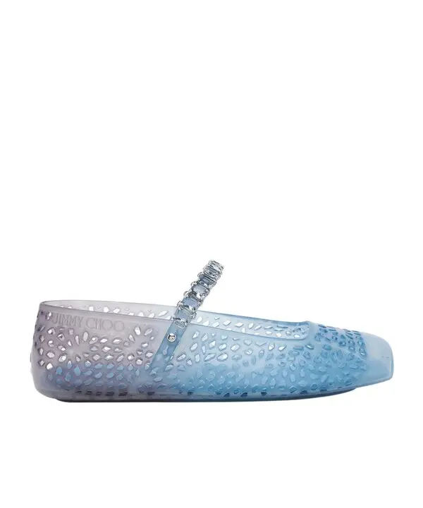 JIMMY CHOO Square-toed Ballet Shoes