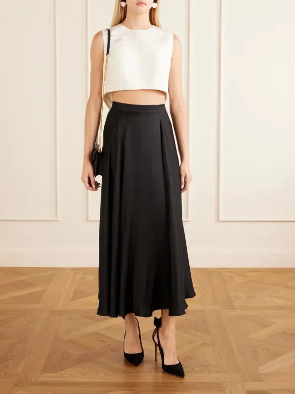 LANVIN Short Top With Bow Decoration