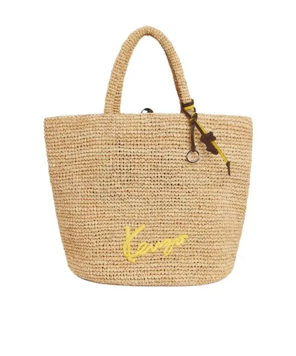 Kenzo Large Basket In Raffia