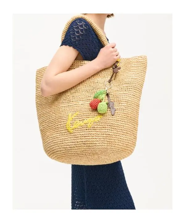 Kenzo Large Basket In Raffia