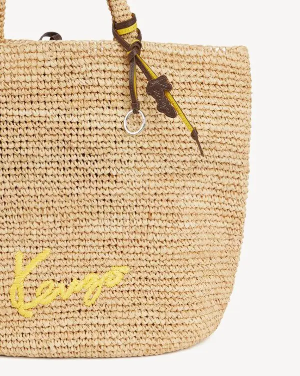 Kenzo Large Basket In Raffia
