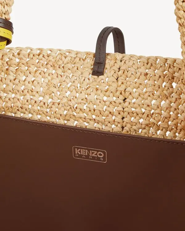 Kenzo Large Basket In Raffia