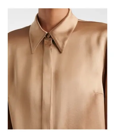 Gabriela Hearst Cruz Silk Satin Shirt
