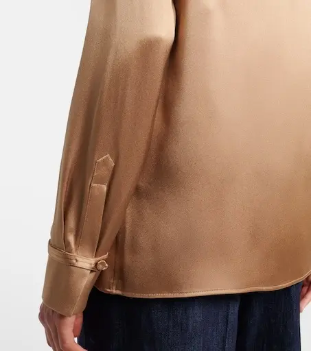 Gabriela Hearst Cruz Silk Satin Shirt
