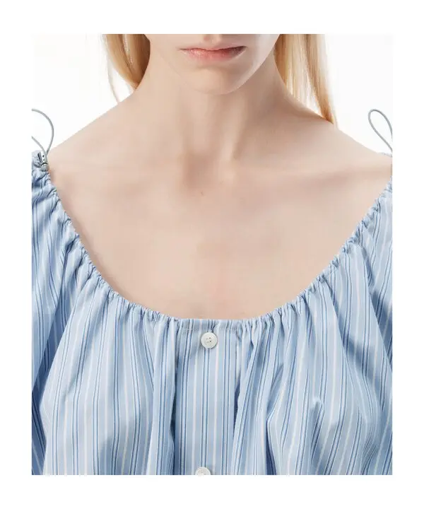 Alexander Wang Bungee Scoop Neck Mini Shirt Dress