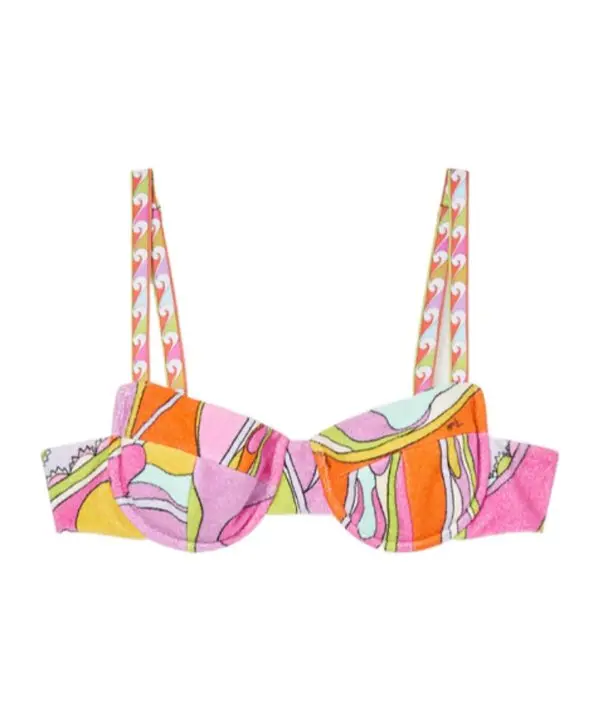 Emilio Pucci Orchidee Print Cotton Terry Top - Multicolor