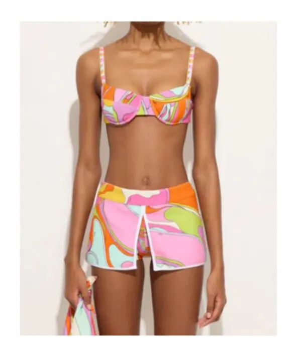 Emilio Pucci Orchidee Print Cotton Terry Top