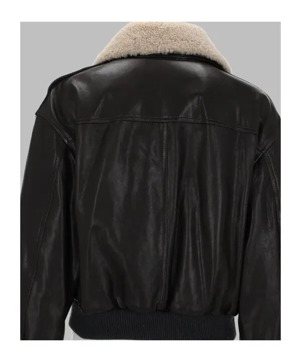 Brunello Cucinelli Shearling Collar Bomber Jacket - No