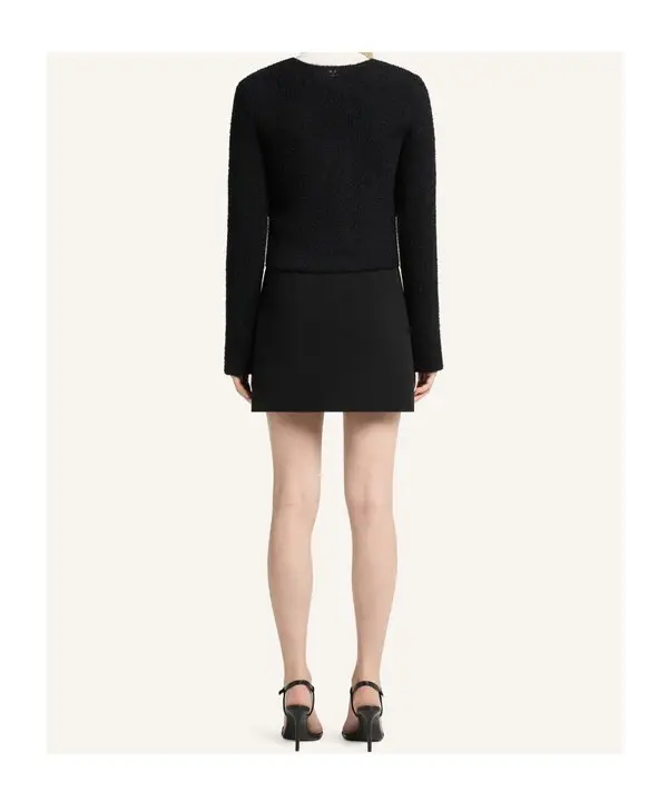 COURREGES Bouclette Knit Double Breasted Jacket