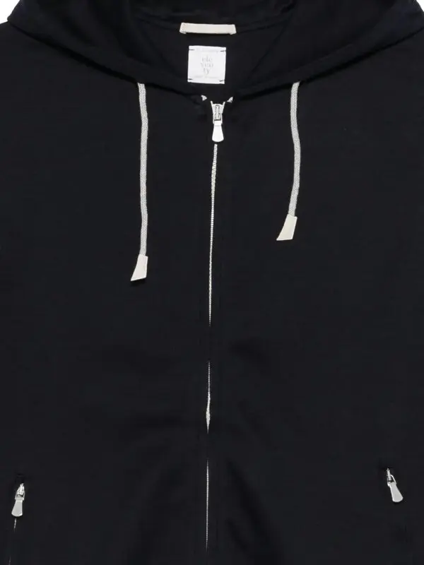 Eleventy Hooded Zip-up Gilet