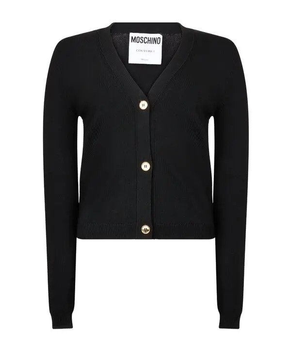 Moschino Long-sleeved Knitted Cardigan